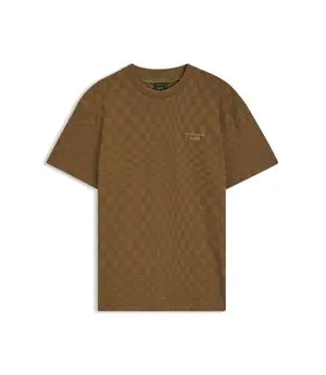 BOSS Porsche X Cotton T-shirt With Pasha Pattern - Brown