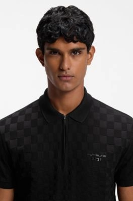BOSS Porsche X Polo Shirt With Pasha Pattern