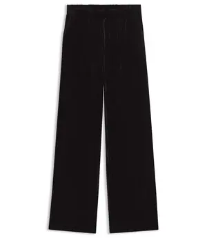 Hugo Relaxed-fit Pants In Velvet - Black
