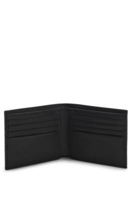 BOSS Monogram-textured Leather Wallet