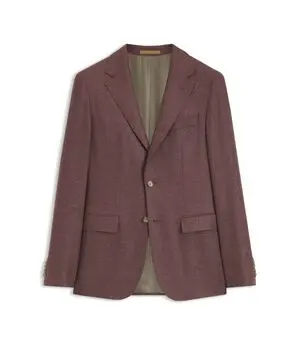 BOSS Regular-fit Blazer In Virgin Wool With Silk - Light Brown