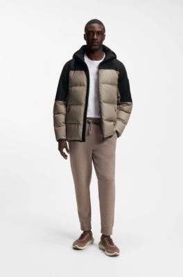 BOSS Water-repellent Jacket With Down Filling And Detachable Hood