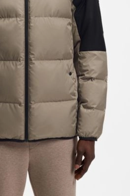 BOSS Water-repellent Jacket With Down Filling And Detachable Hood