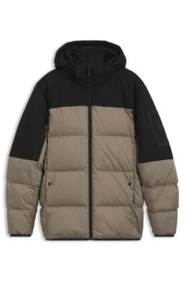 BOSS Water-repellent Jacket With Down Filling And Detachable Hood