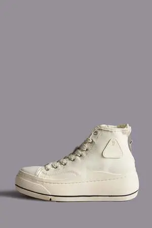 R13 Kurt High Top Sneaker - Ecru