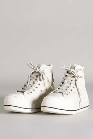 R13 Kurt High Top Sneaker - Ecru