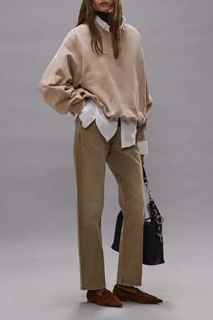 R13 Boyfriend Jean - Ash Khaki