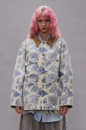 R13 Relaxed Chore Jacket - Dustbloom Indigo