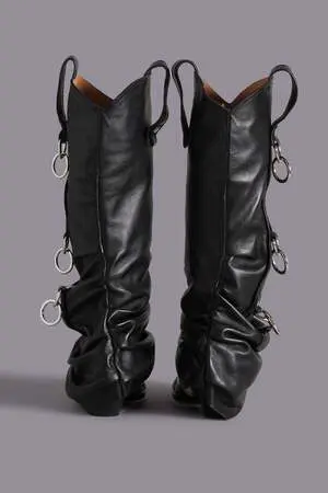 R13 Cowboy Boots Triple Harness Ring