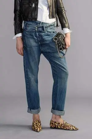R13 Crossover Jean Blue