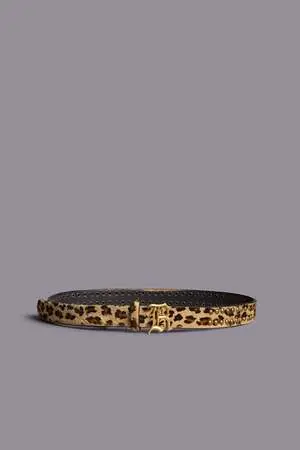 R13 Slim Logo Belt - Multi