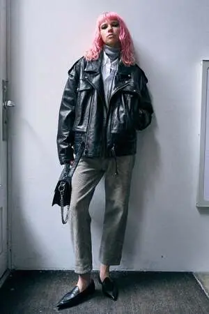 R13 Boyfriend Leather Moto Jacket