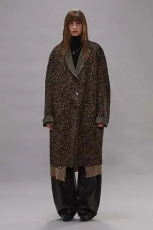 R13 Double Layer Reversible Raw Cut Coat