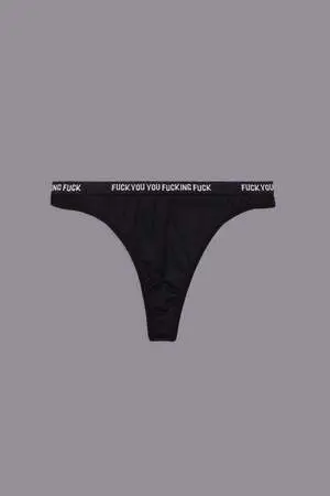 R13 Thong Black