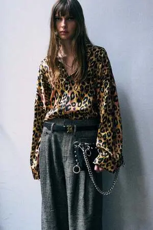 R13 Drop Neck Shirt - Multi