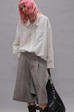 R13 Drop Neck Shirt - White