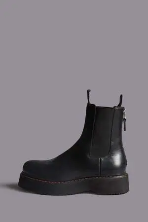 R13 Single Stack Chelsea Boot - Black