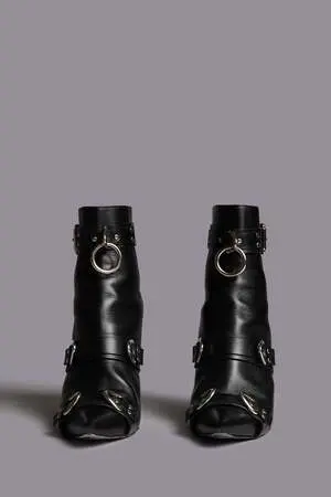 R13 Strapped Skinny Ankle Heeled Boot
