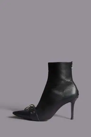 R13 Sid Heeled Harness Boot - Black