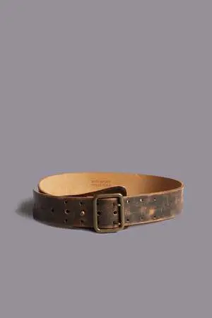 R13 Military Double Prong Belt - Brown