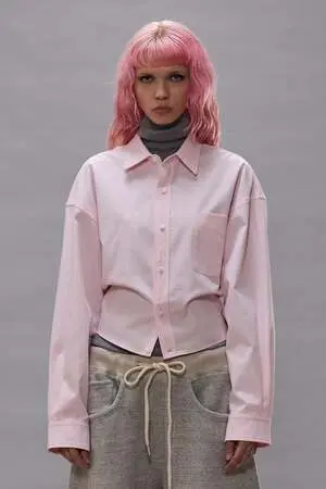 R13 Split Hem Boyfriend Shirt