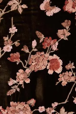 SAU LEE Rosella Embroidered Gown