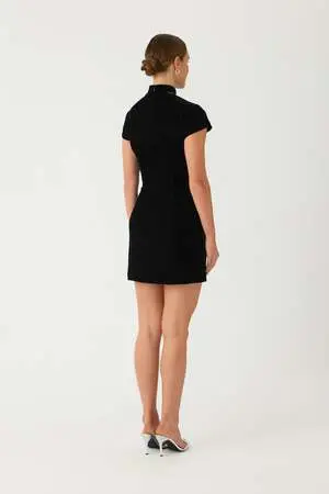 SAU LEE Ivy Velvet Mini Dress
