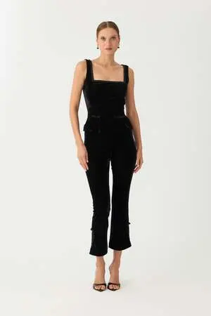 SAU LEE Dixie Velvet Pant