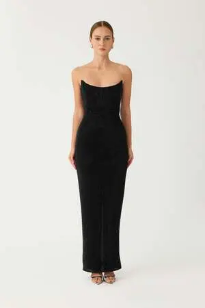 SAU LEE Vesper Crystal Gown