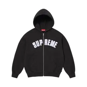 Supreme X Larry Clark Zip Up Hooded Sweatshirt - Black
