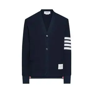 Thom Browne Long-sleeve Neck Cardigan 'navy