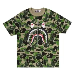 A BATHING APE Abc Camo Shark Tee - Green