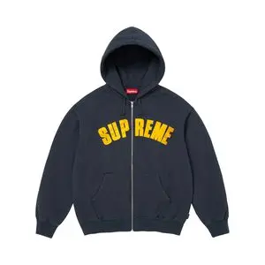 Supreme X Larry Clark Zip Up Hooded Sweatshirt 'navy - Blue