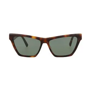 Saint Laurent Cat Eye-frame Acetate Sunglasses 'havana/green
