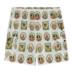 Palm Angels Hawaiian Dogs Swim Short /multicolor - White