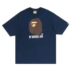 A BATHING APE Spray Print Bathing Ape Relaxed Fit Tee 'navy - Blue