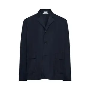 Thom Browne Single Chest Flap Pocket Coat 'navy