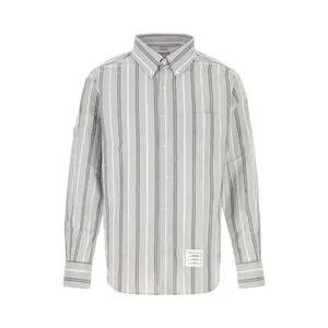 Thom Browne Long-sleeve Body Straight Fit Self Armband Shirt 'medium
