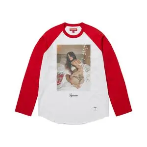 Supreme X Larry Clark Sequin Raglan Long-sleeve Top - Red