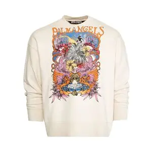 Palm Angels Palm Concert Print Crewneck 'butter/multicolor