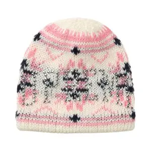 Supreme Studded Fair Isle Beanie - Cream