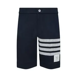 Thom Browne Double Face Knit Bermuda Shorts 'navy - Blue