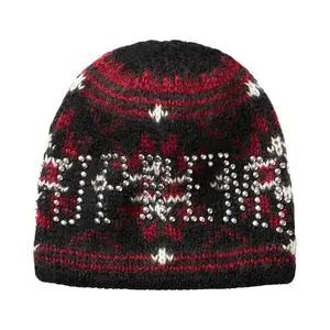 Supreme Studded Fair Isle Beanie - Black