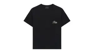 RtA Bastien Pocket Clockface Tee Shirt - Black