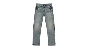 RtA Haru Slim Fit Paint Jeans - Navy Blue