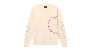 RtA Lawrence Star Wire Long Sleeve T-shirt - Bone