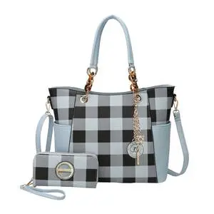 MKF COLLECTION BY MIA K. Bonita Tote Bag & Wallet Set Light