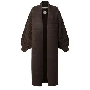 THE EXTREME COLLECTION Long Knit Cardigan Dominic - Brown