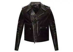 Amiri Leather Biker Jacket - Black