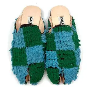 CALLA Blue / Green Tabi Niki Babouche Leone
